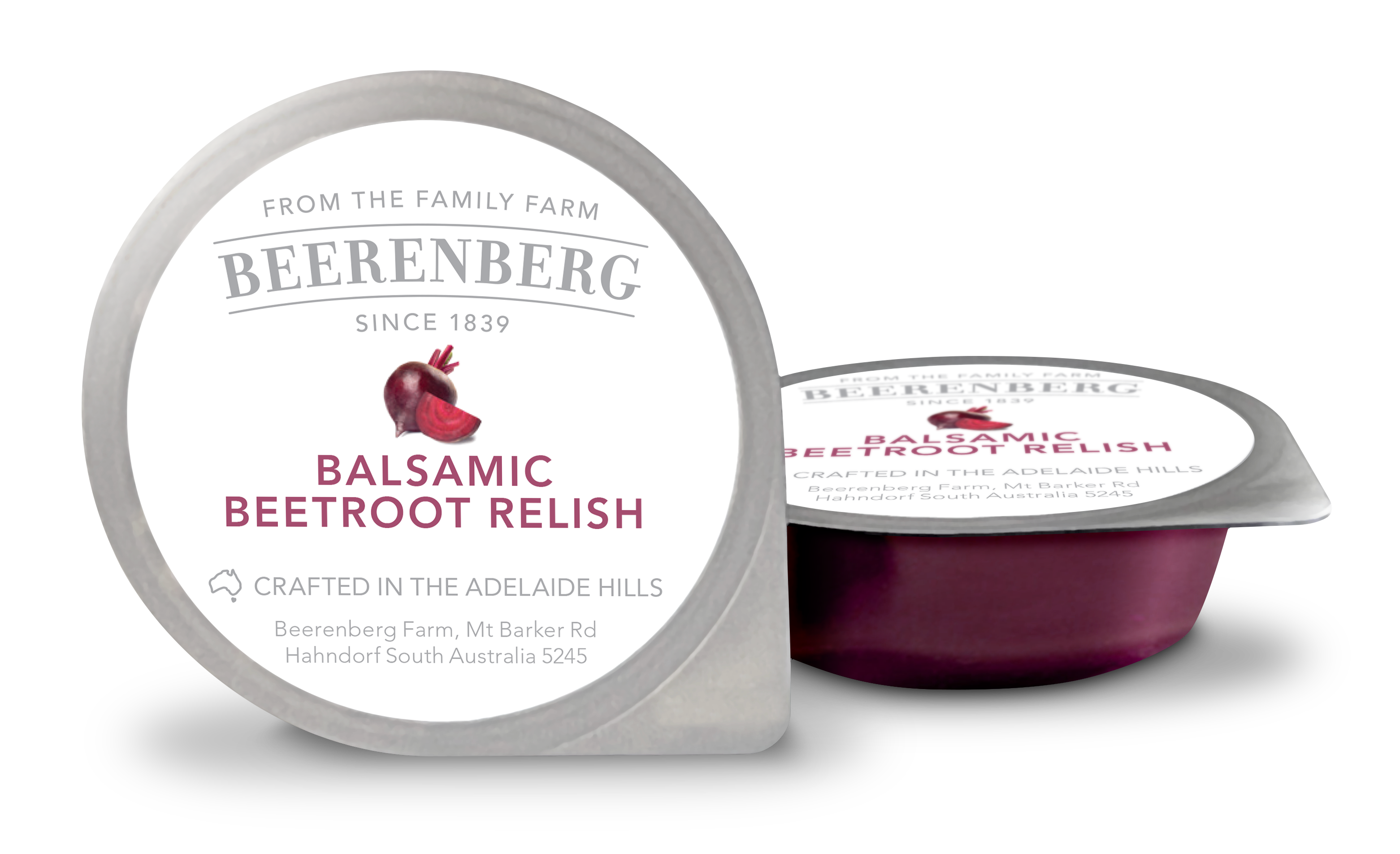 Balsamic Beetroot Relish 25g | Portion Control Cup | Beerenberg ...